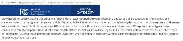 Phone Radiation: FCC Says Don't Compare Single Specific Absorption Rate ...