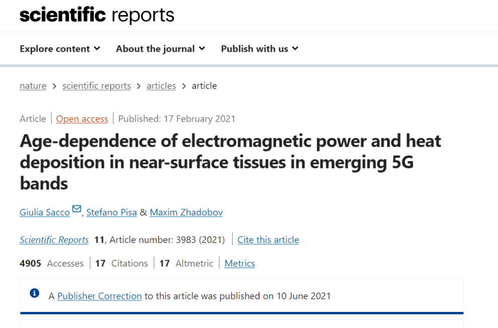 Understanding the Age-Dependent Impact of 5G Radiation Absorption * RF ...