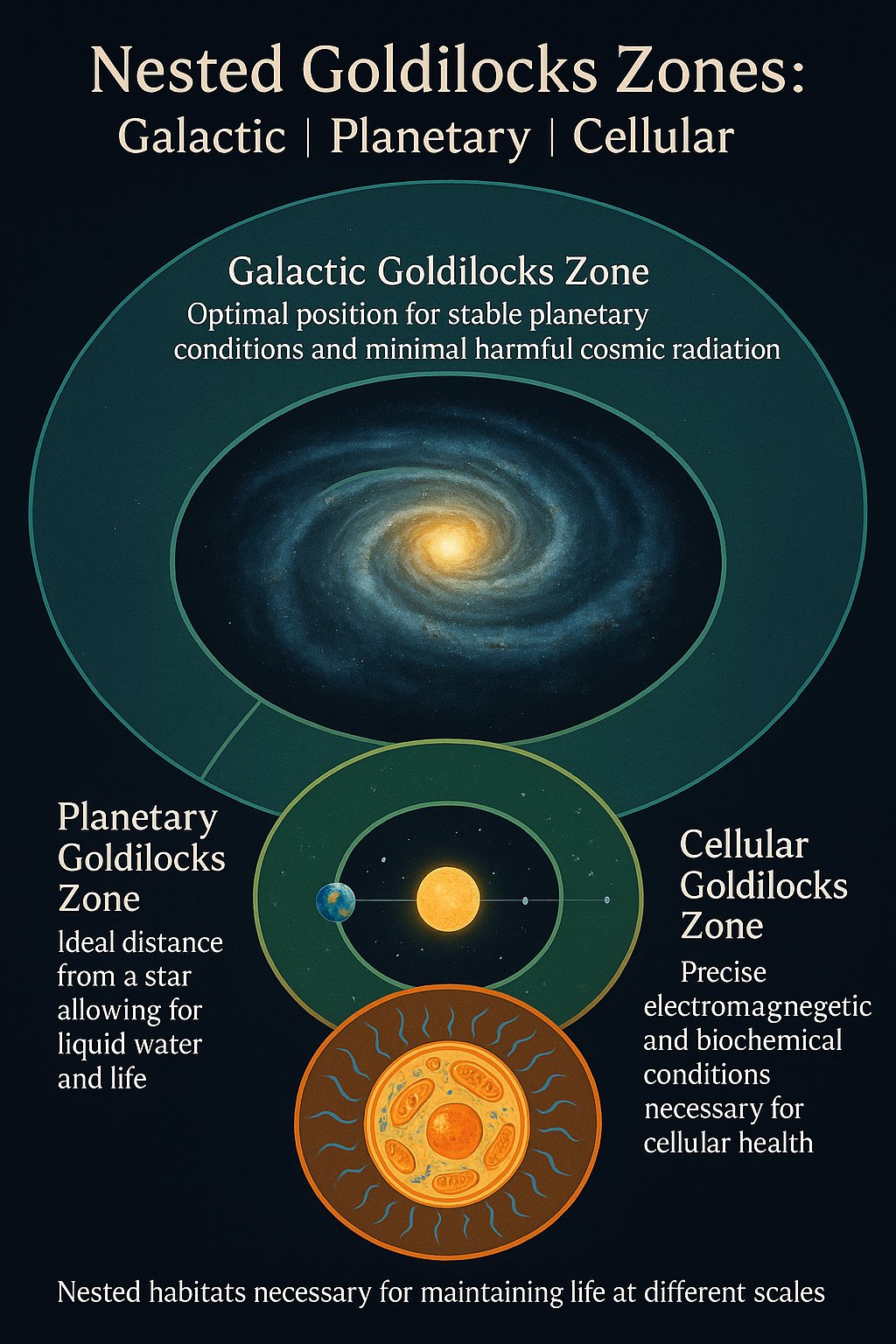 Nested Goldilocks Zones: The Blueprint of Intelligent Life