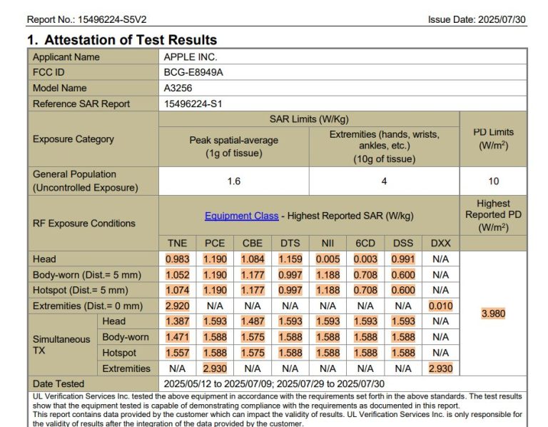 iPhone 17 SAR, Explained: The Official Numbers vs. Real-Use (0 mm) Exposure